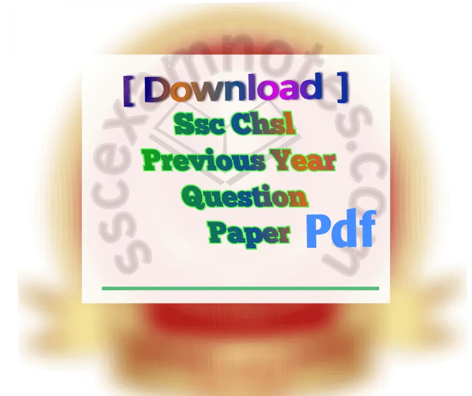 [ download ] [Last 5 year ] ssc chsl question paper in hindi and ...